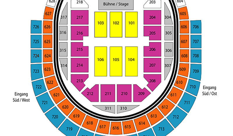 Lanxess-Arena: Pläne der Halle, Sitzplätze und Saalplan | koeln.de